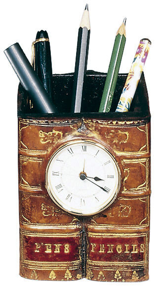 Pen box clock