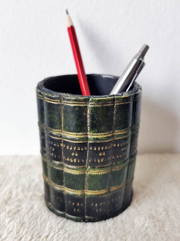 round pen / pencil pot green, English Decorations