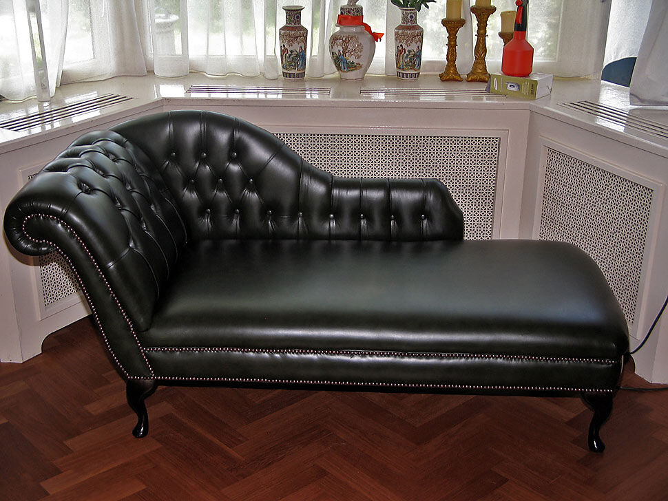 Royal Victorian Chesterfield Chaise Lounge, English made to measure ...