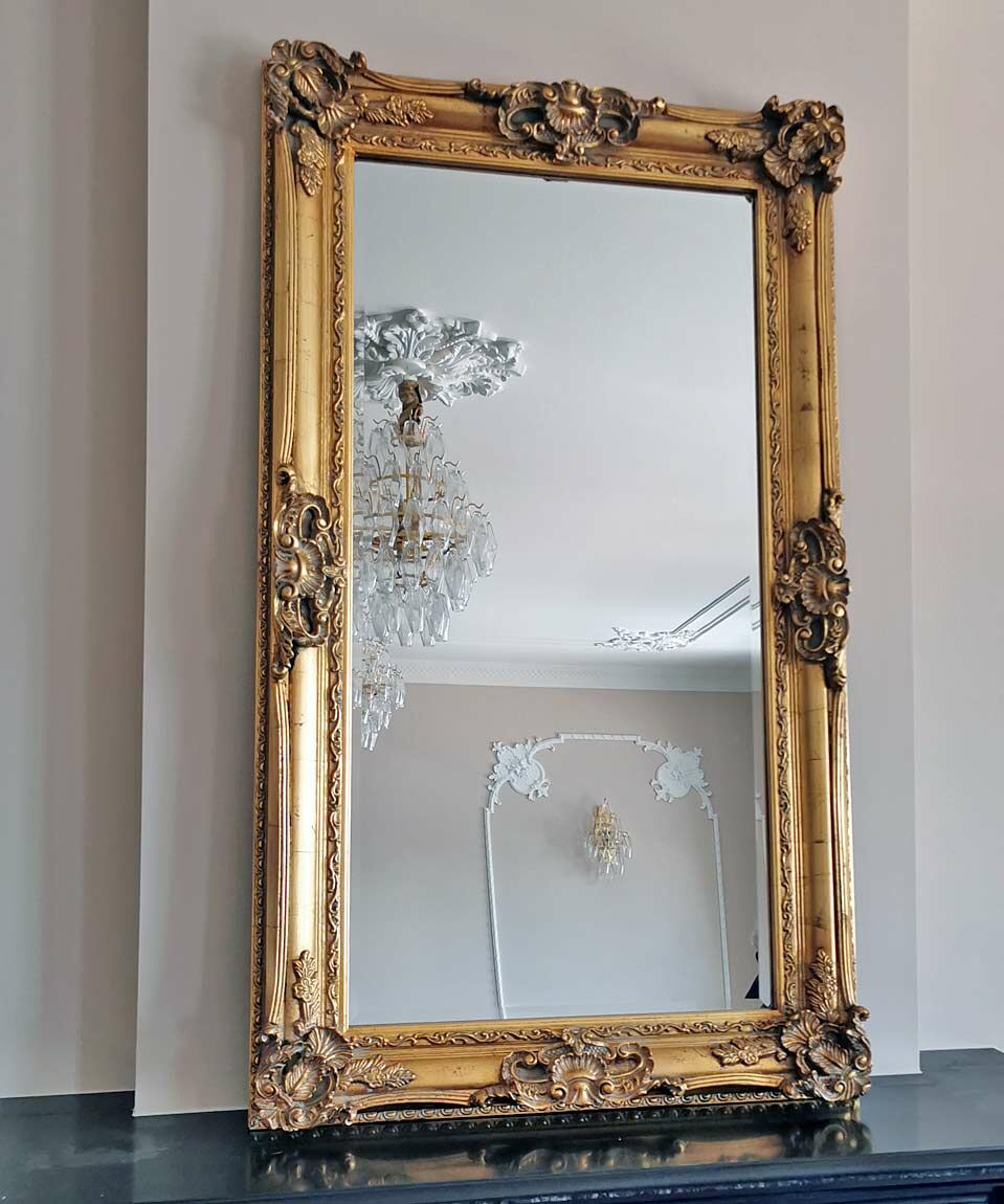 Baroque mirror gold store